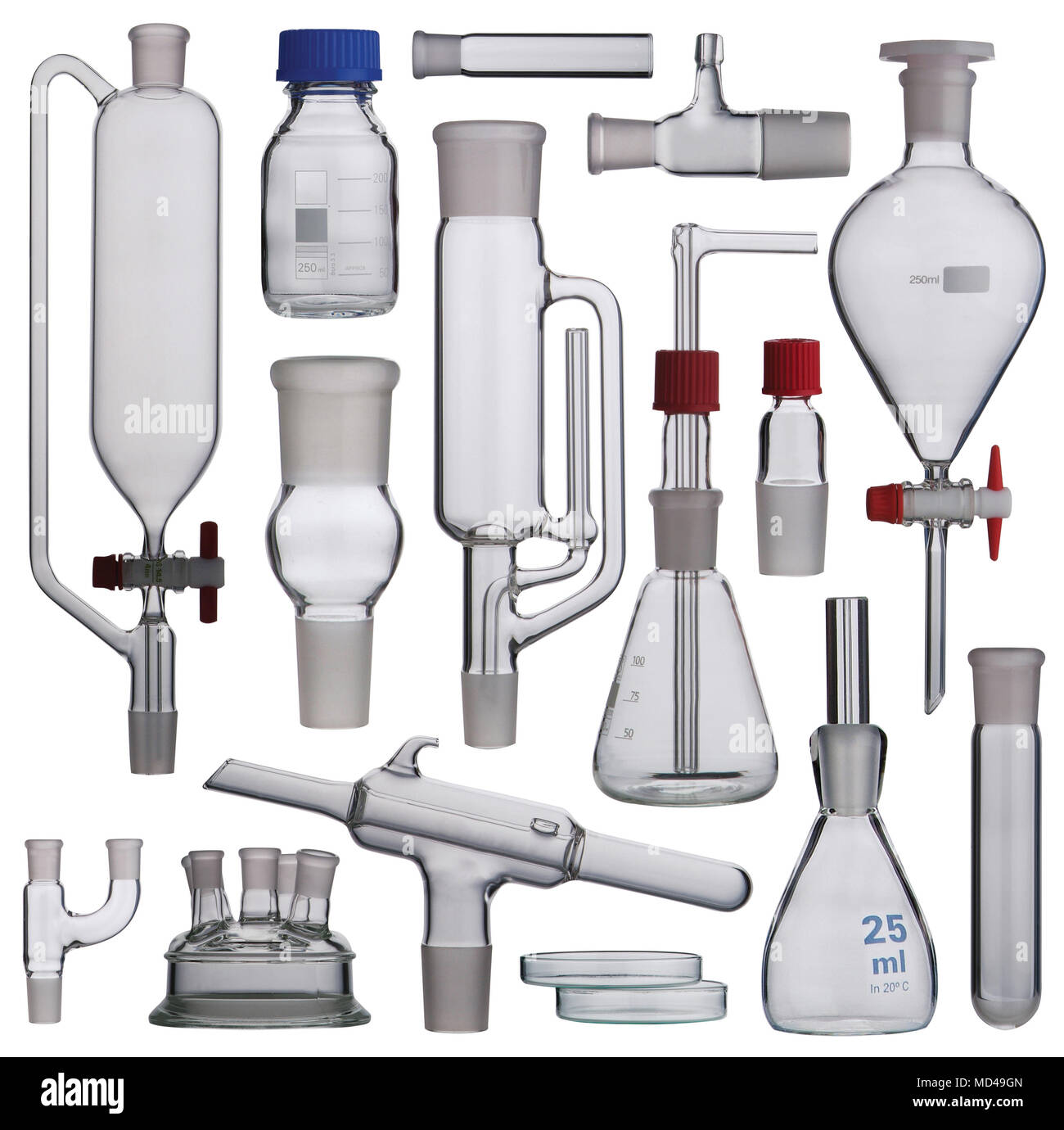 Laboratory glassware chemicals on Cut Out Stock Images & Pictures - Alamy