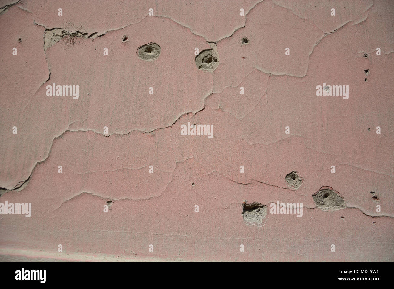 bullet holes in a wall Stock Photo - Alamy