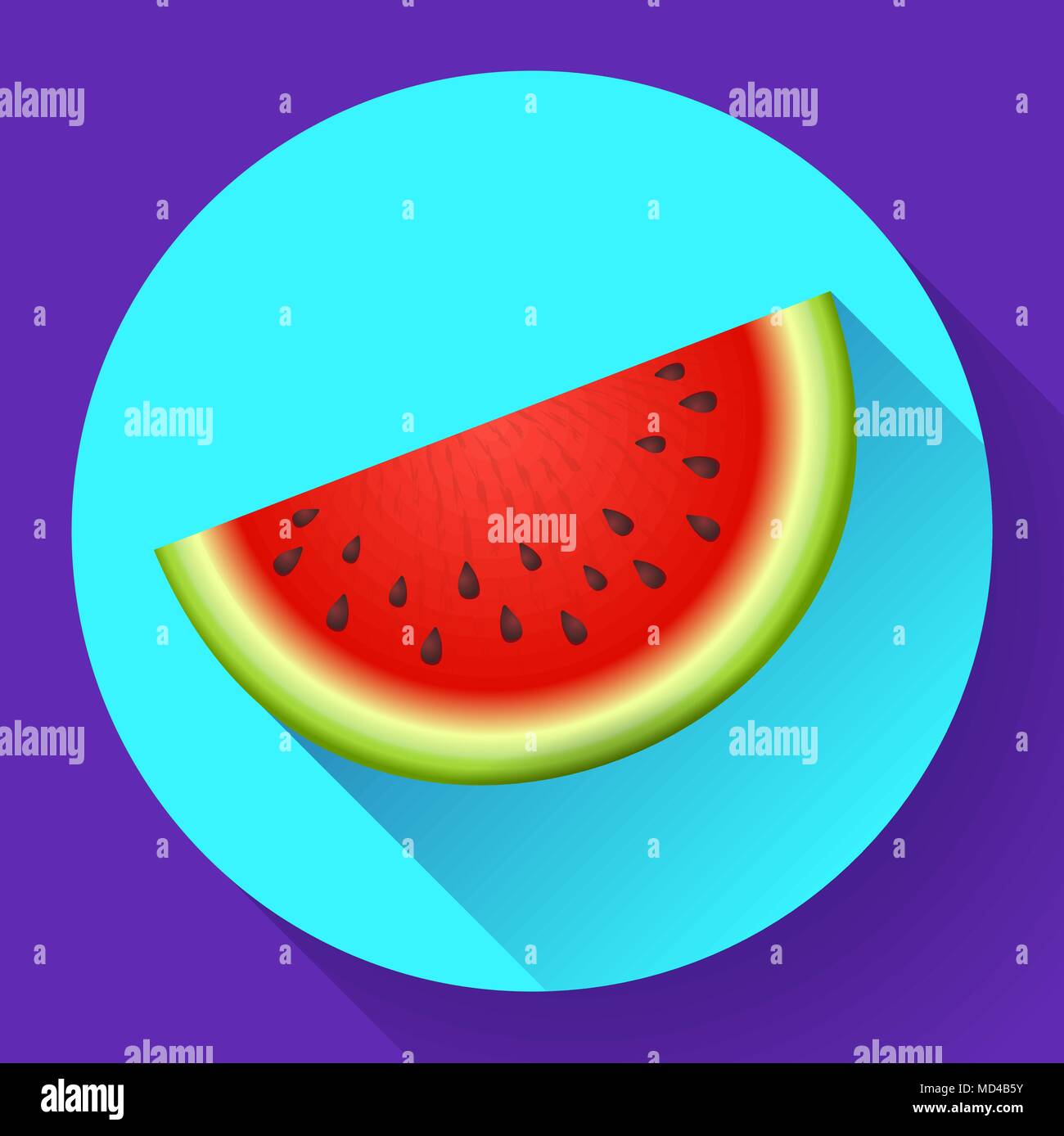 watermelon icon vector Stock Vector Image & Art - Alamy