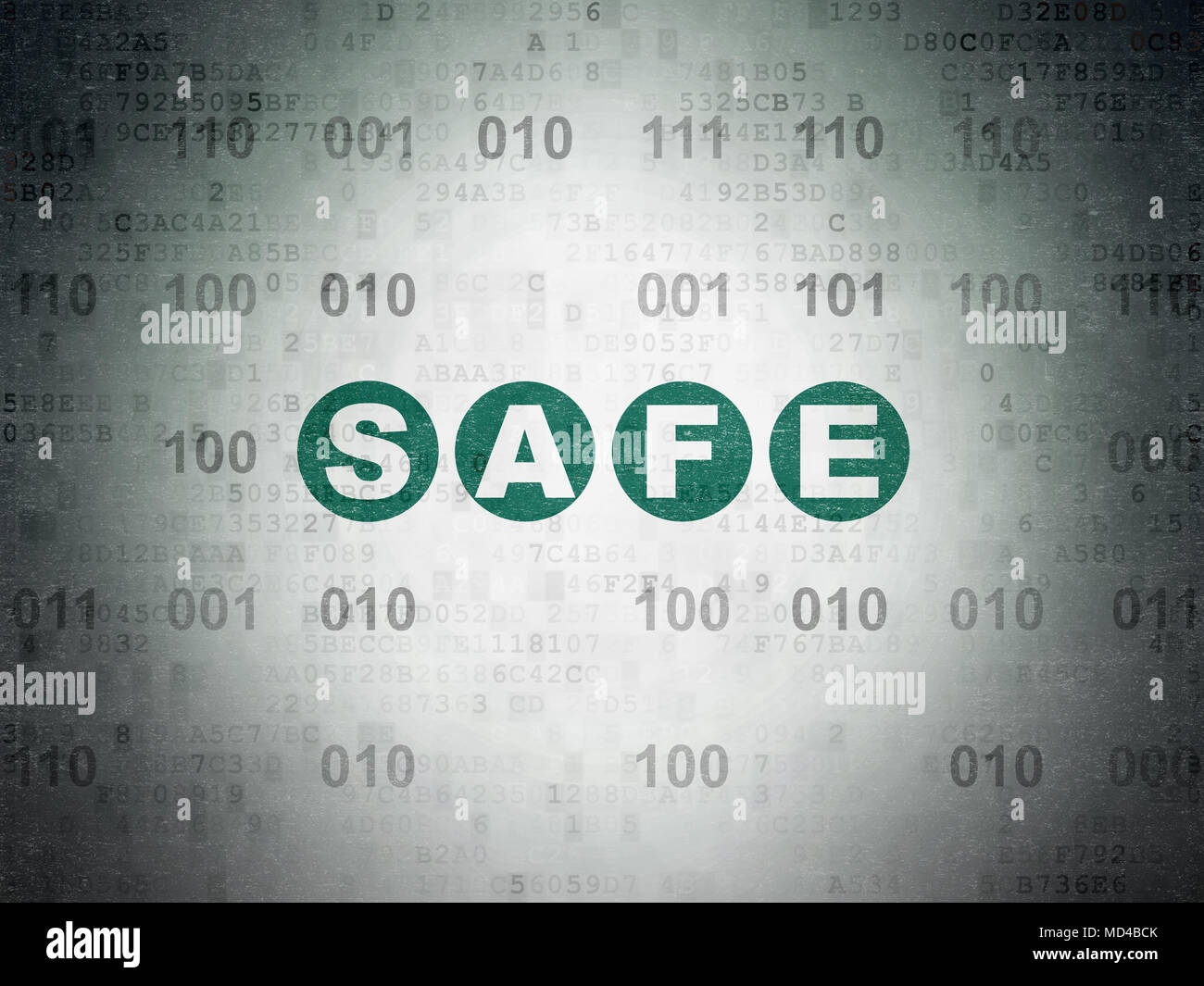 Security concept: Safe on Digital Data Paper background Stock Photo - Alamy