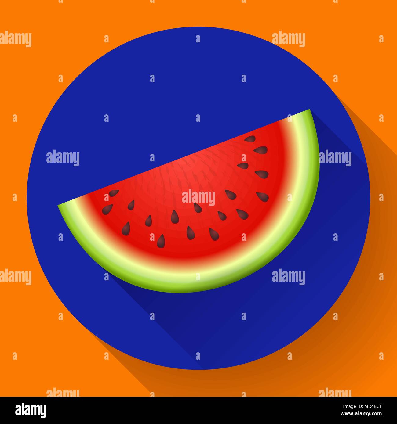 watermelon icon vector Stock Vector Image & Art - Alamy