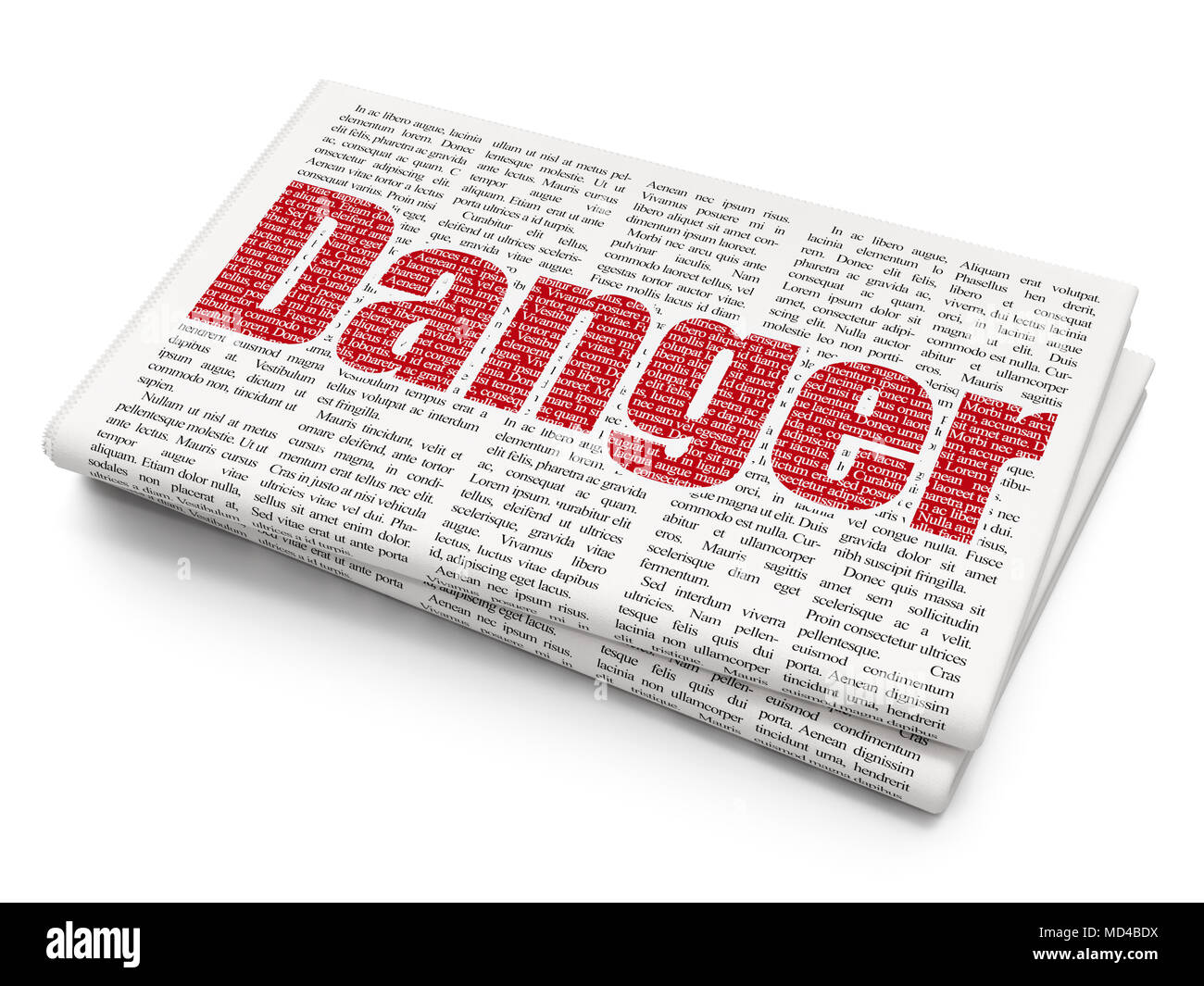 Protection concept: Danger on Newspaper background Stock Photo - Alamy