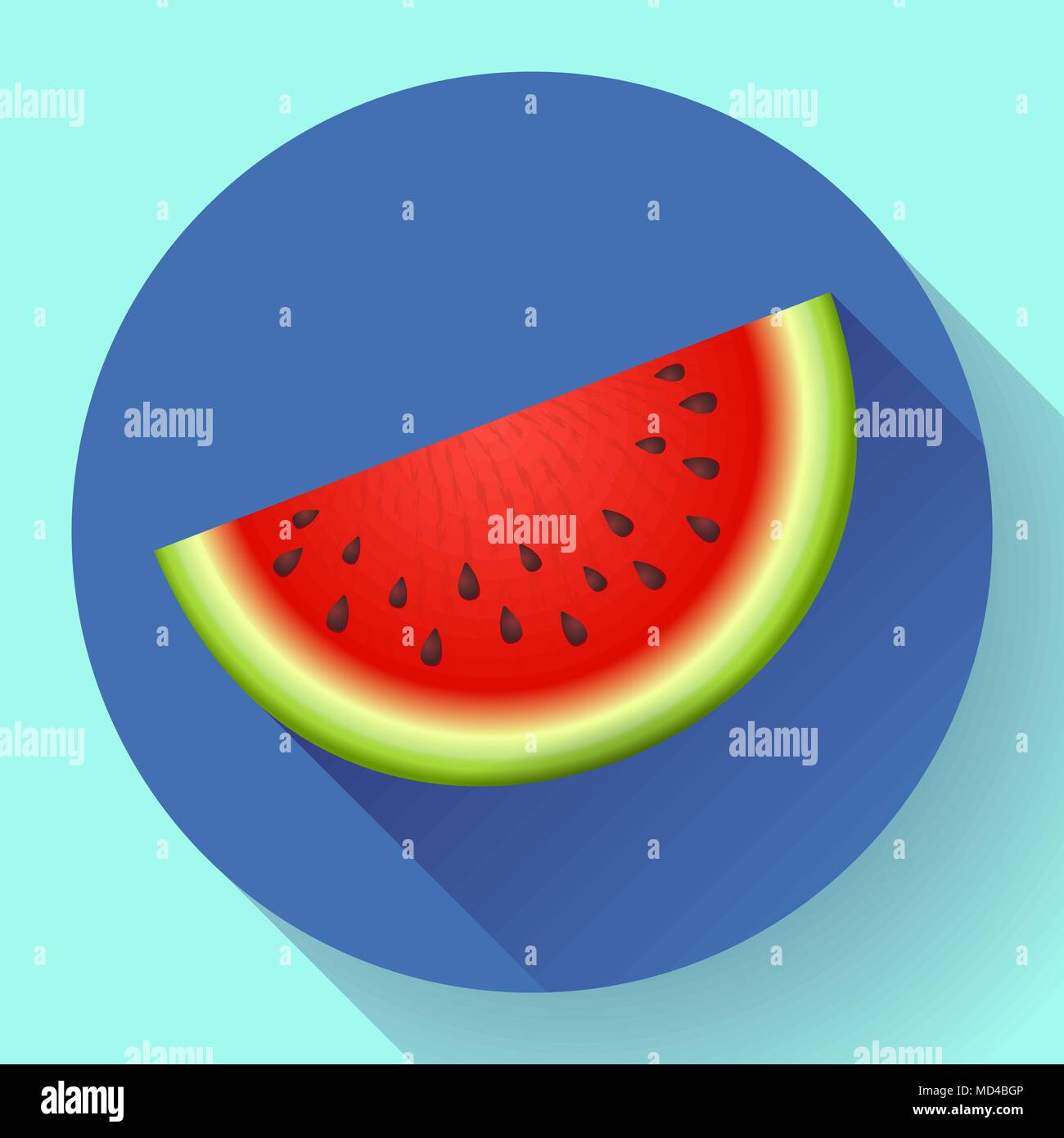 watermelon icon vector Stock Vector Image & Art - Alamy