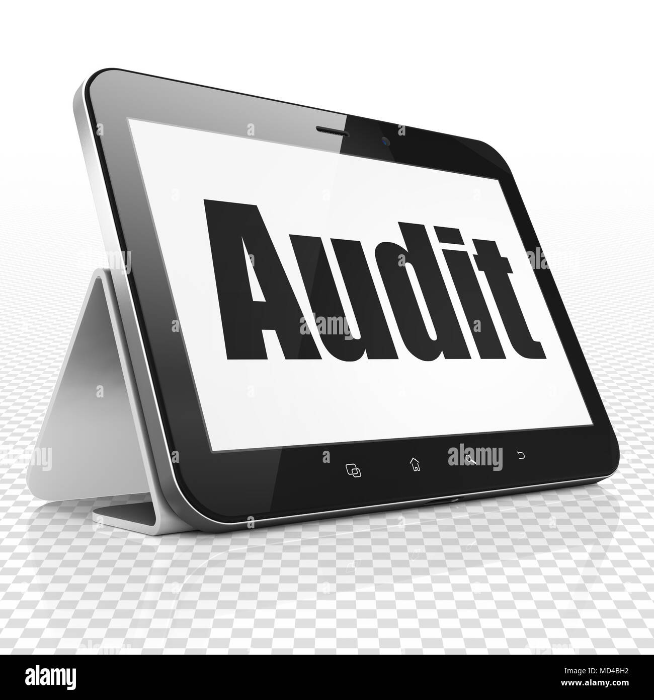 Business concept: Tablet Computer with Audit on display Stock Photo - Alamy