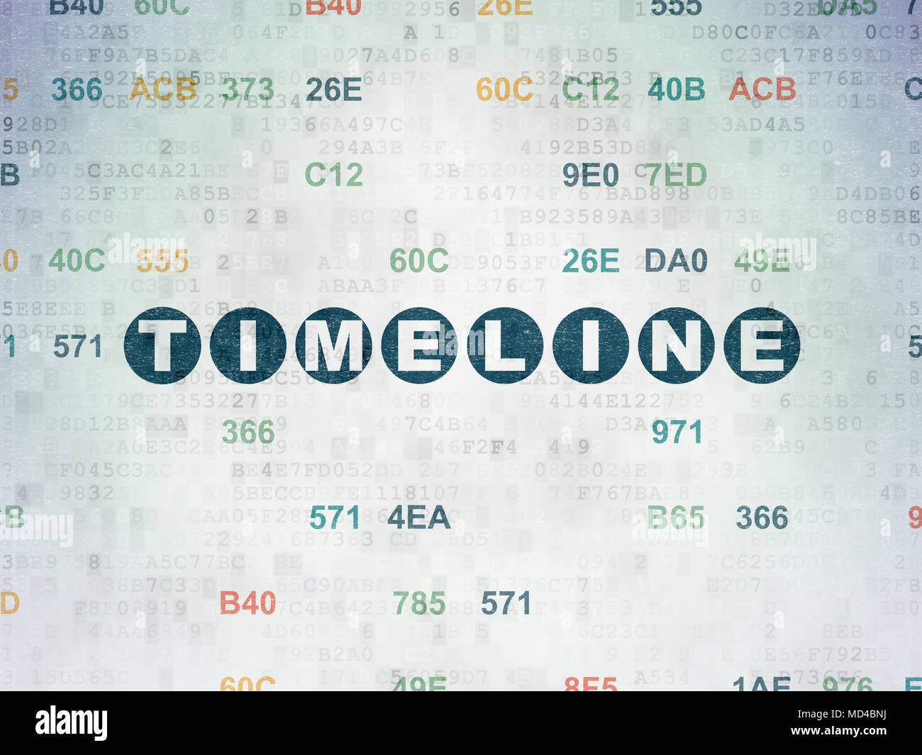 Time concept: Timeline on Digital Data Paper background Stock Photo - Alamy