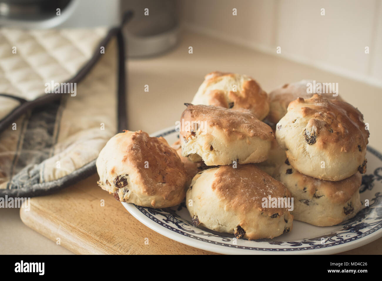 A Fresh batch of Home made Fruit Scones Stock Photo - Alamy