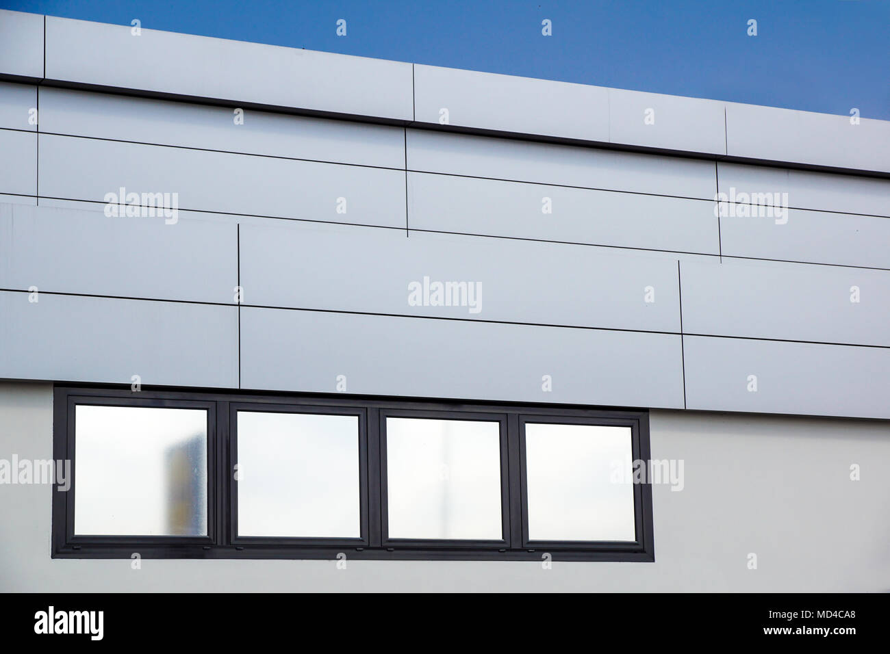 details of aluminum facade and aluminum panels Stock Photo - Alamy