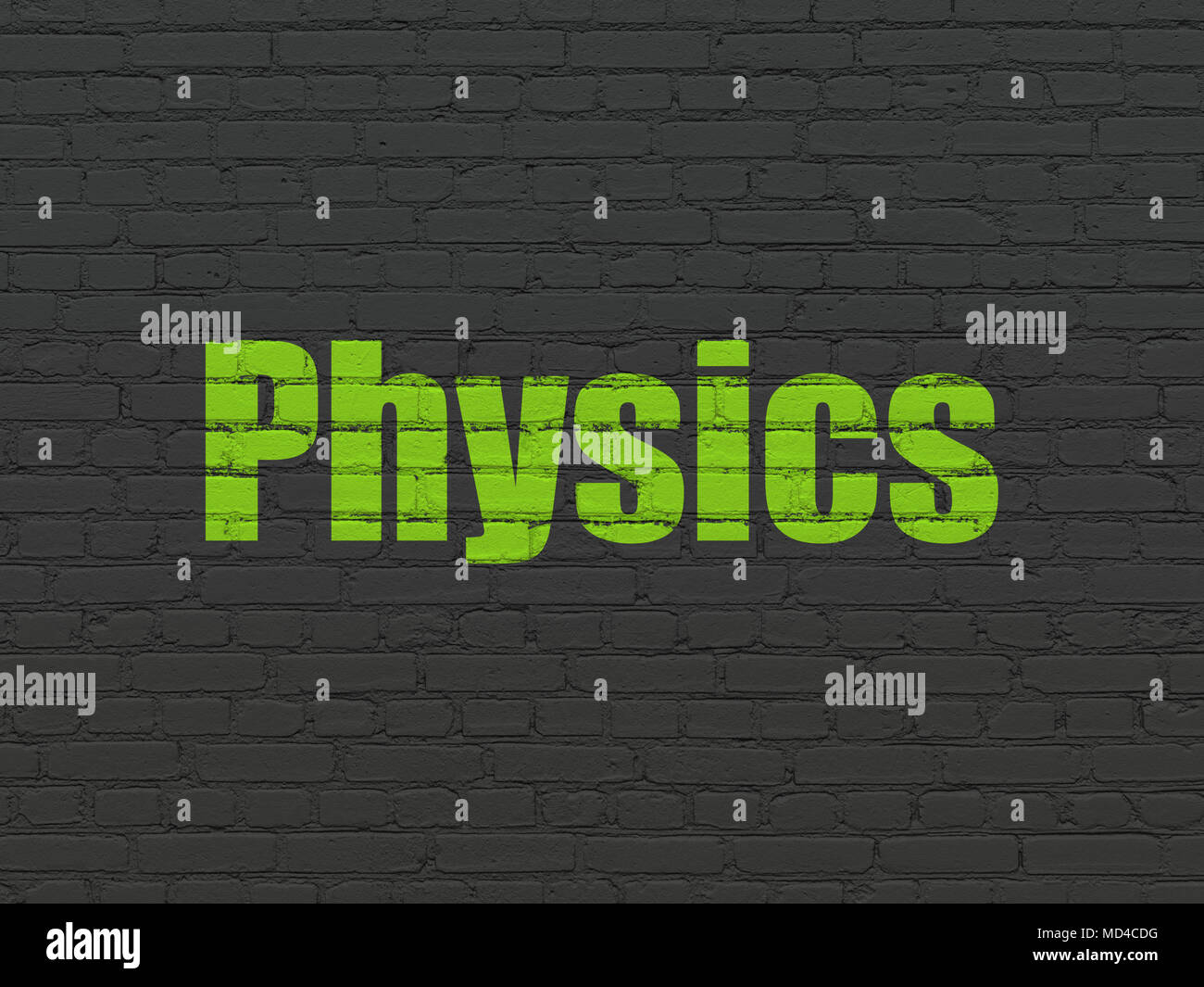 Learning concept: Physics on wall background Stock Photo - Alamy