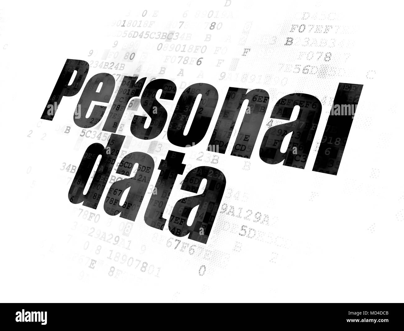 Information concept: Personal Data on Digital background Stock Photo ...