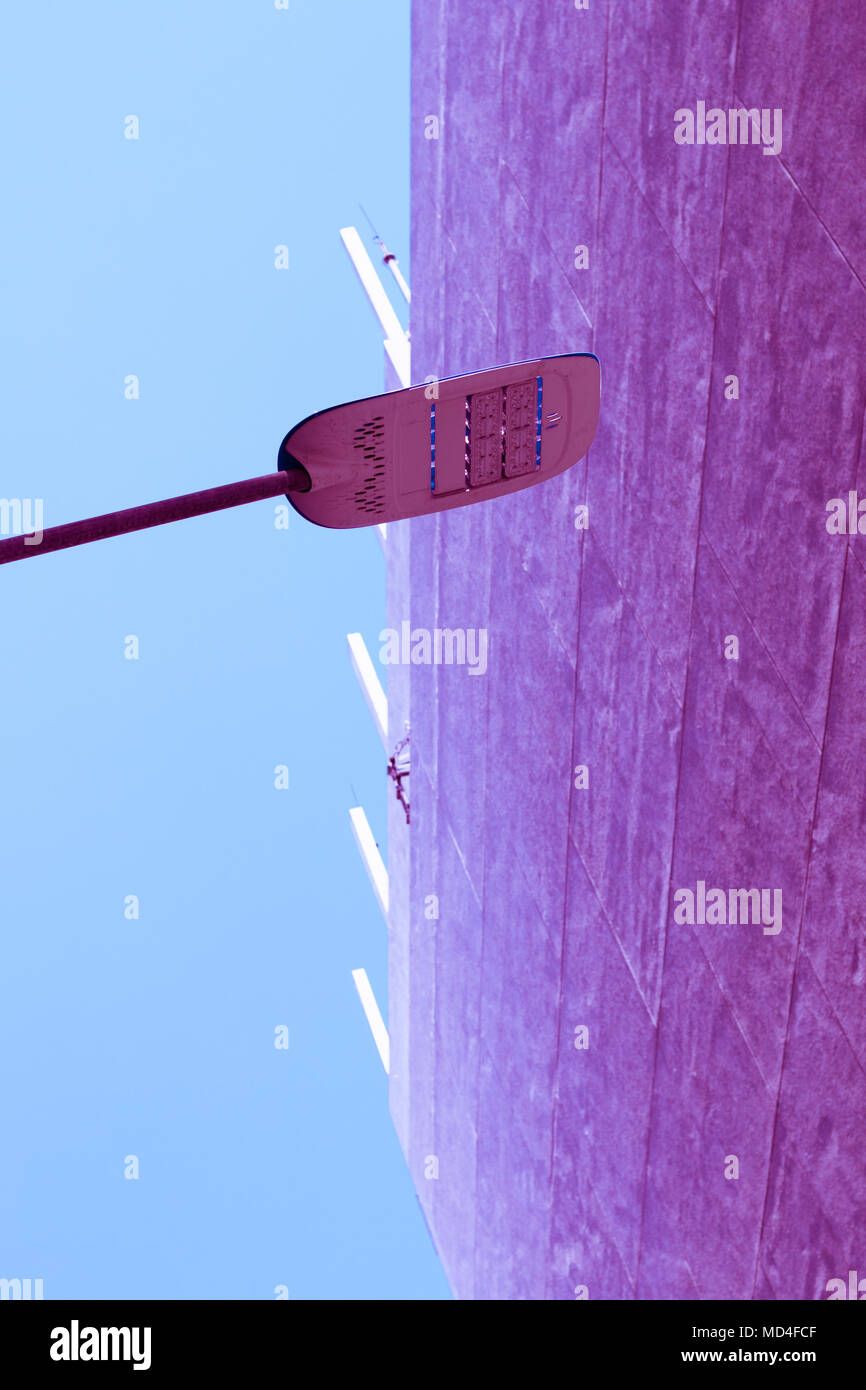 Vintage Lamp post and lamp brick pastel color creative texture and ...