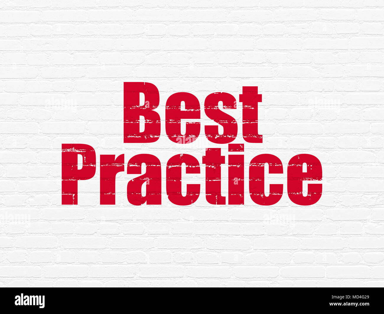 Learning concept: Best Practice on wall background Stock Photo - Alamy