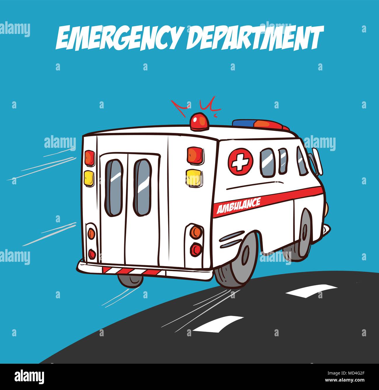 Driving to hospital Stock Vector Images - Alamy