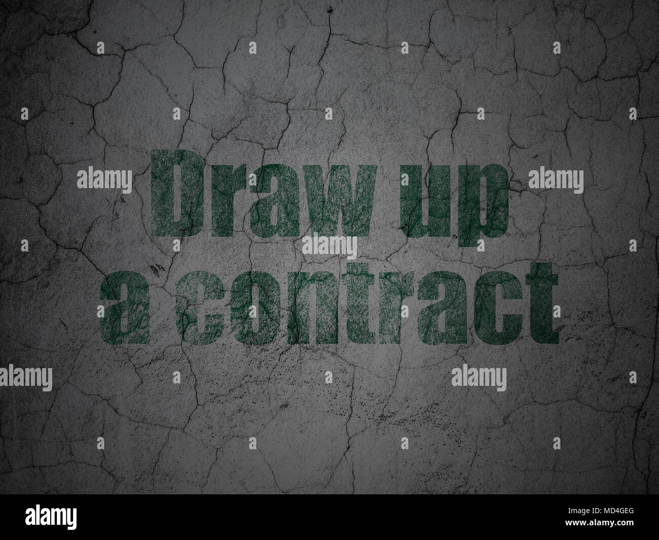 Law concept: Draw up A contract on grunge wall background Stock Photo ...