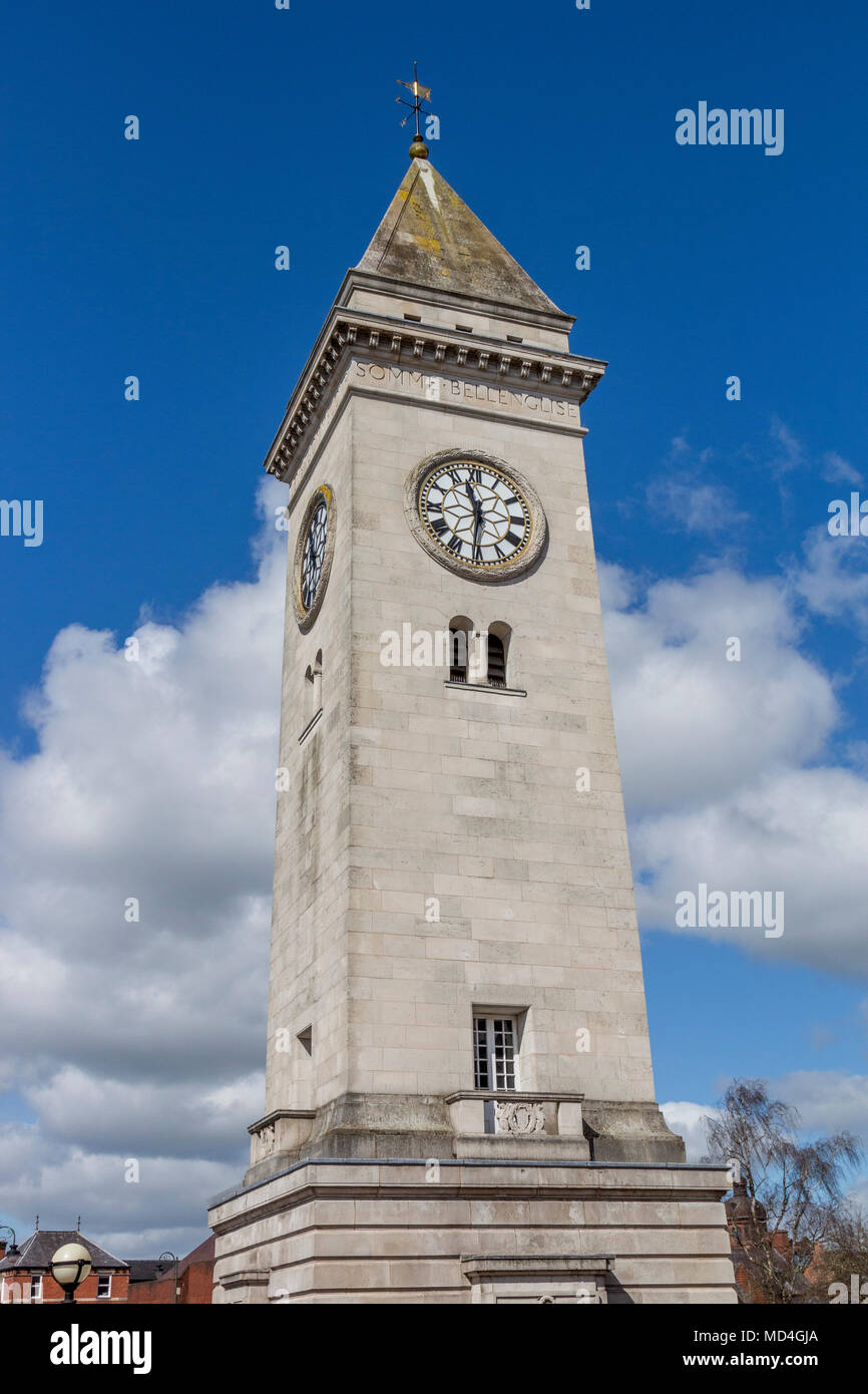 Nicholson War Memorial, clock, England's tallest, war memorial,Leek ...