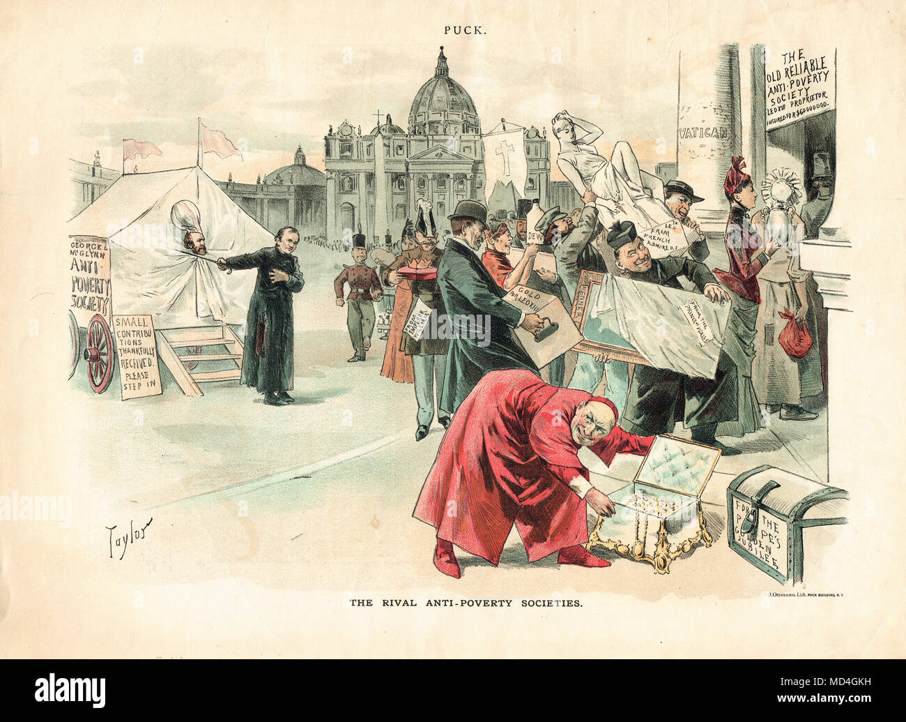 Puck magazine cartoon hi-res stock photography and images - Alamy