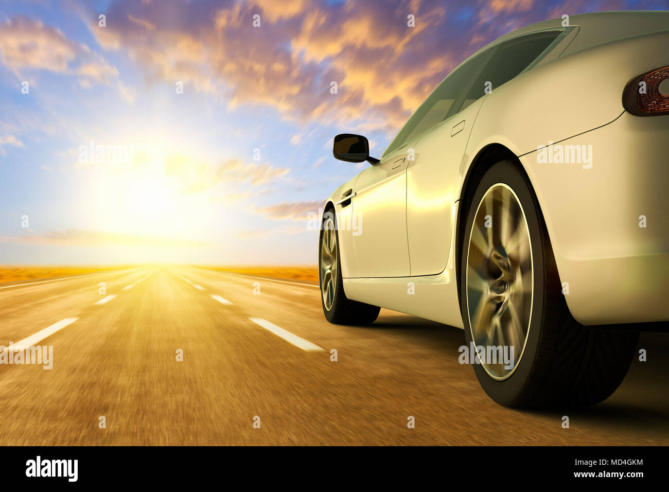 Car rear view hi-res stock photography and images - Alamy