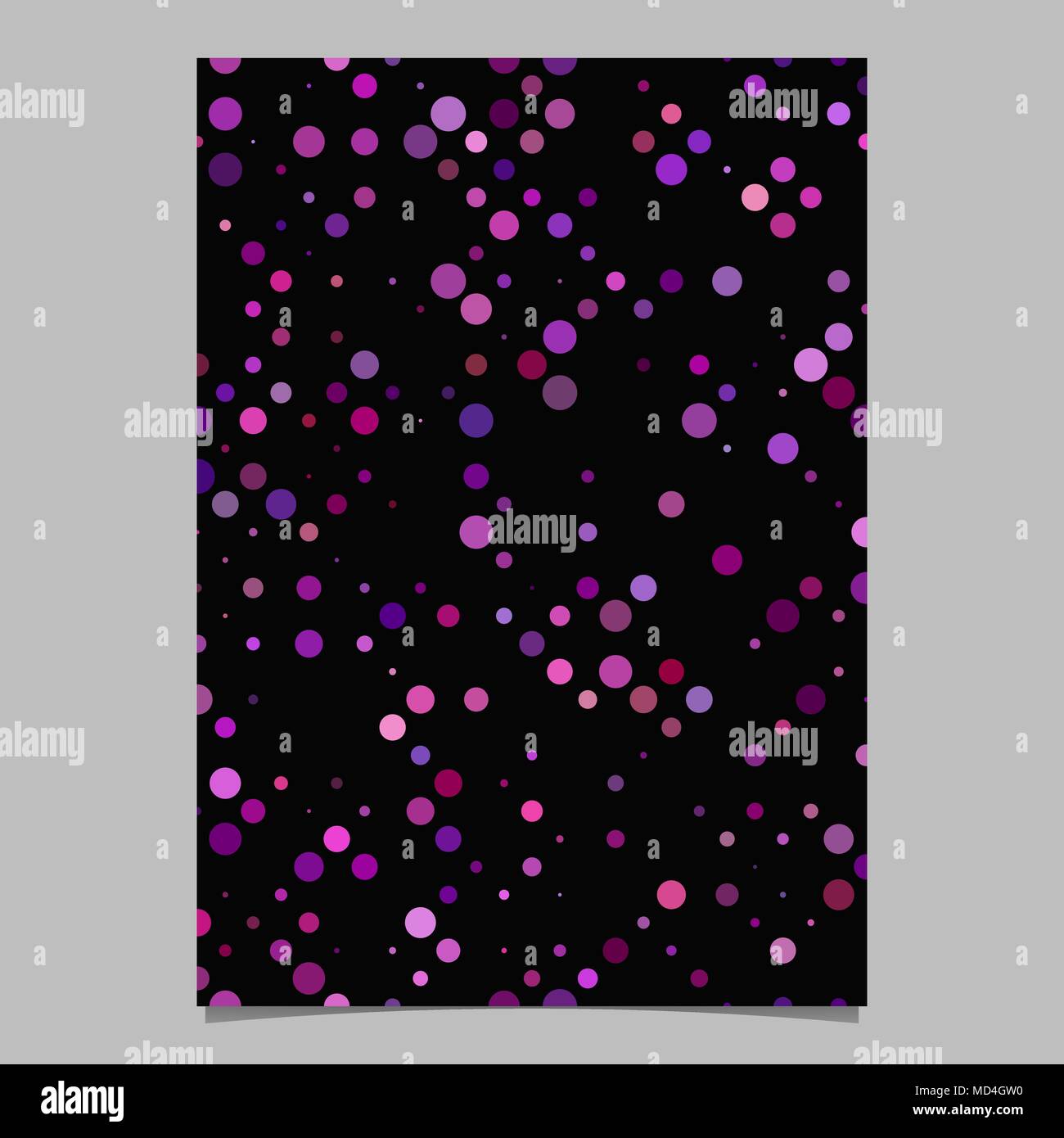 Purple abstract dot pattern brochure background Stock Vector Image ...