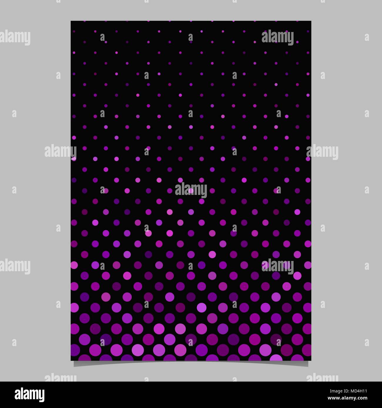 Purple circle pattern brochure background - vector template design ...