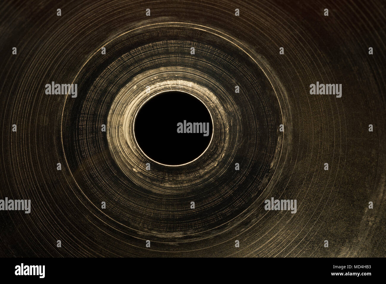 Drum cymbals surface macro closeup Stock Photo - Alamy