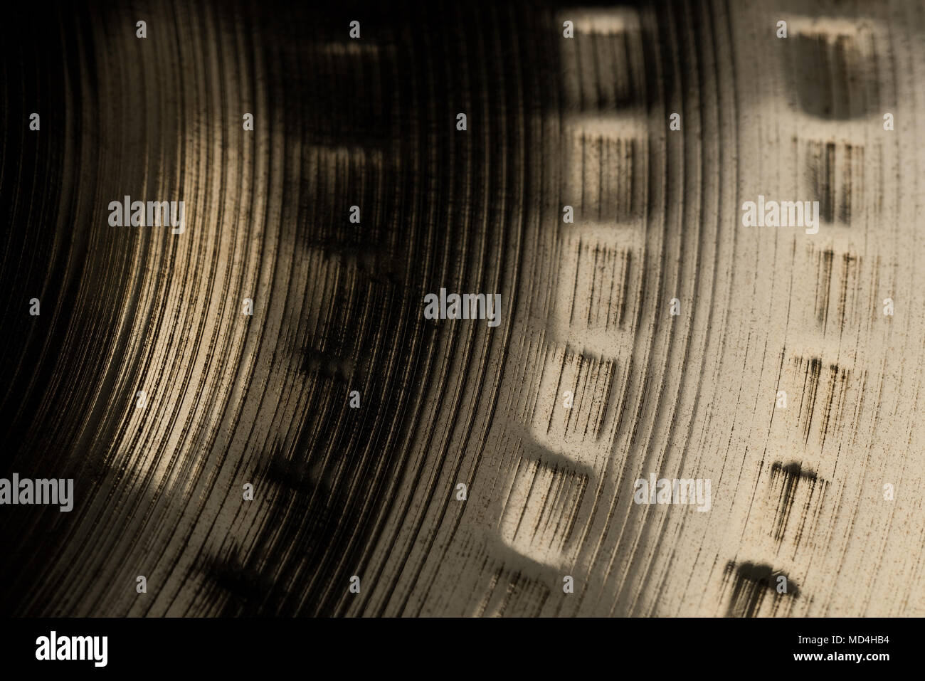 Drum cymbals surface macro closeup Stock Photo - Alamy