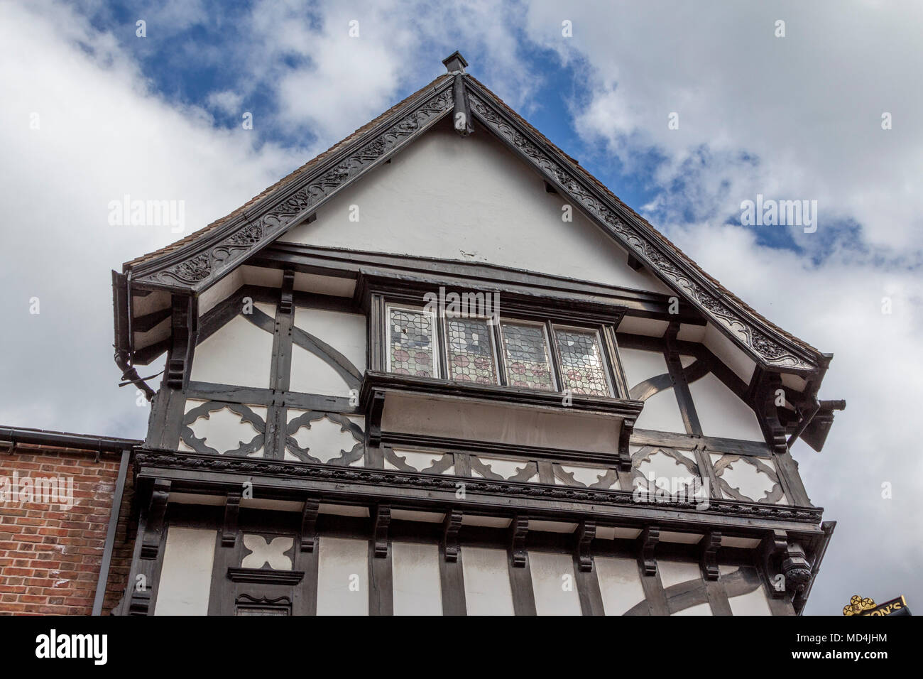 Leek town centre shopping centre in the county of Staffordshire ...