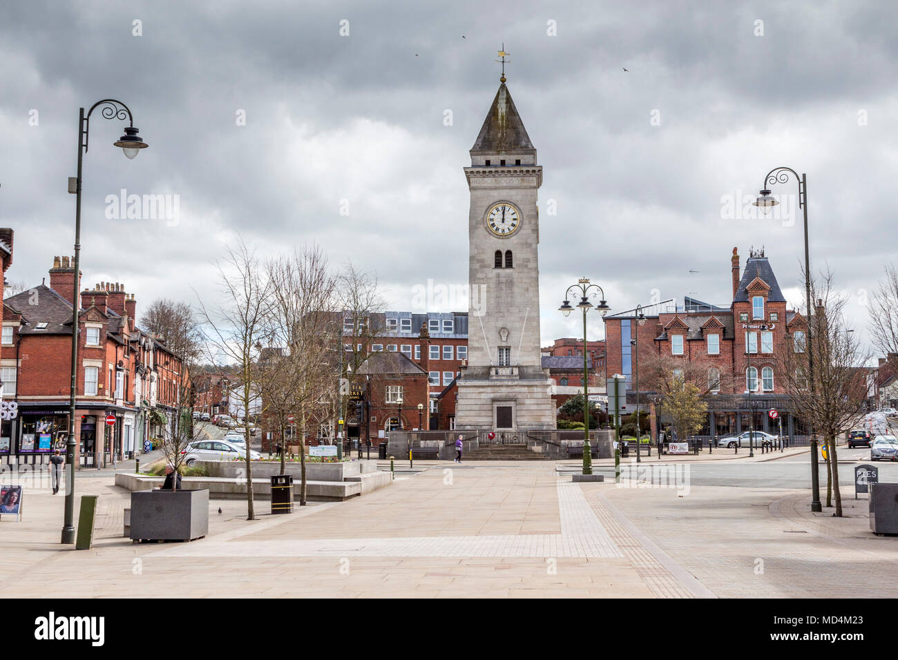 Nicholson War Memorial, clock, England's tallest, war memorial,Leek ...