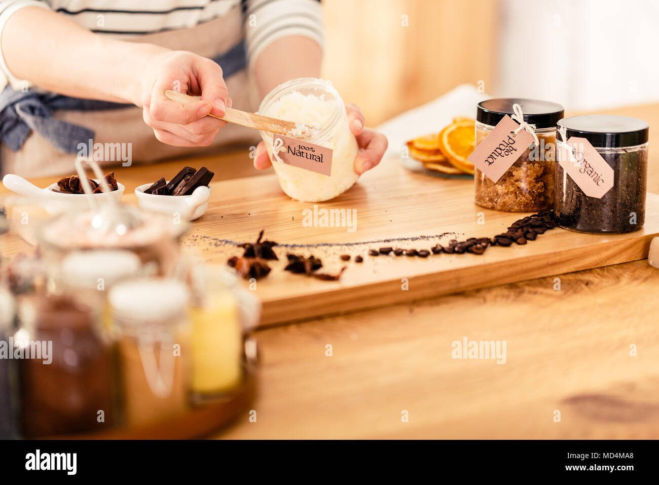 Mixing recipe person hi-res stock photography and images - Alamy