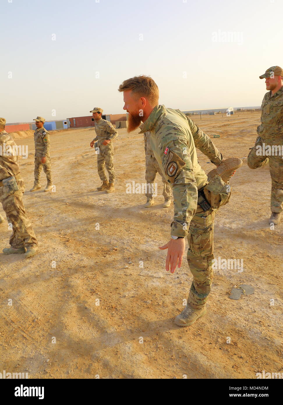 Danish soldiers and Iraqi Border Guard Force members participate in ...