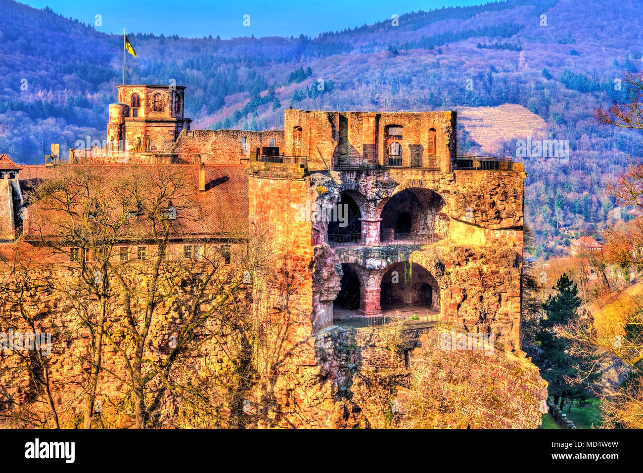 Ruins of heidelberg castle hi-res stock photography and images - Alamy
