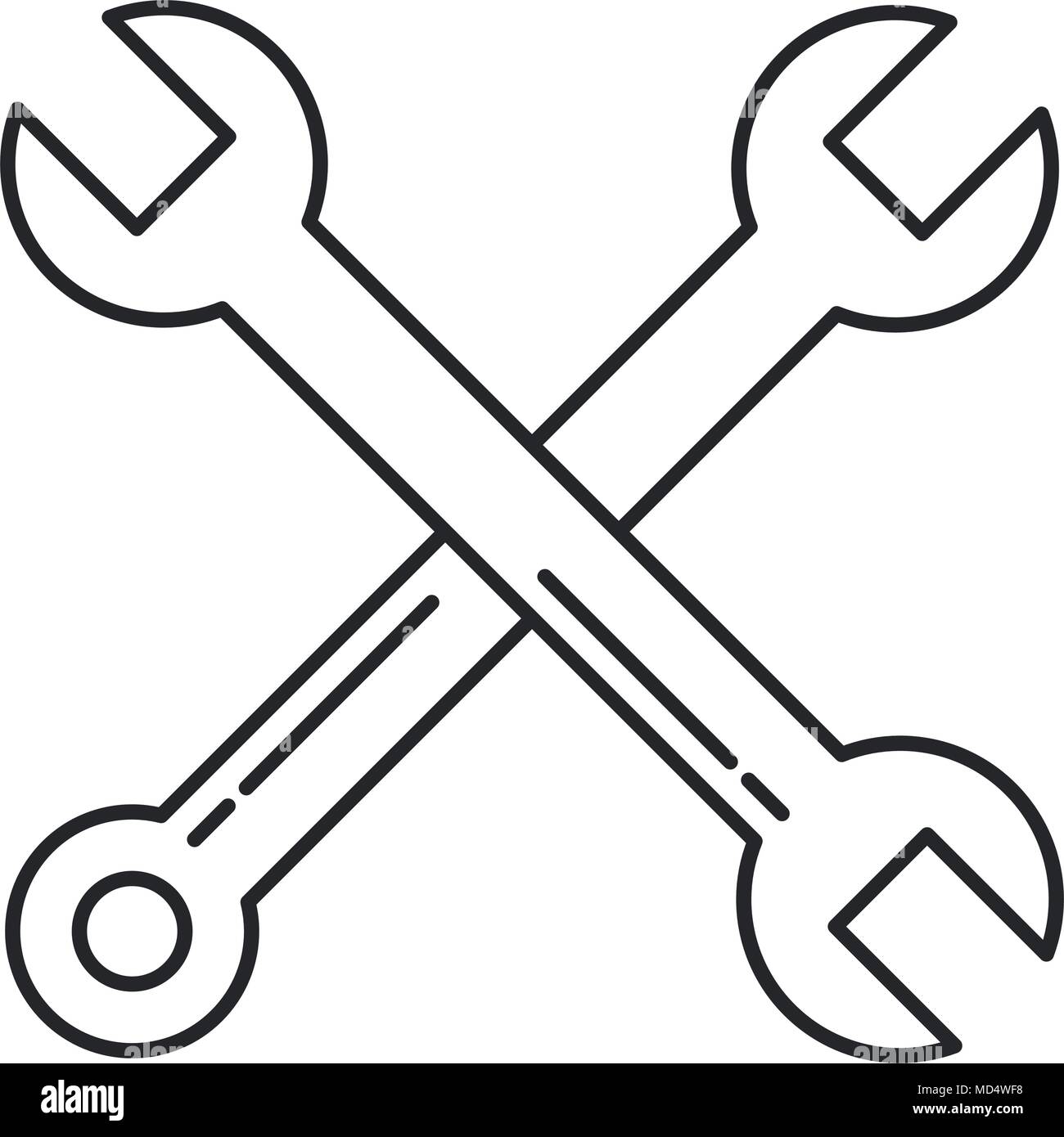 Crossed keys Stock Vector Images - Alamy