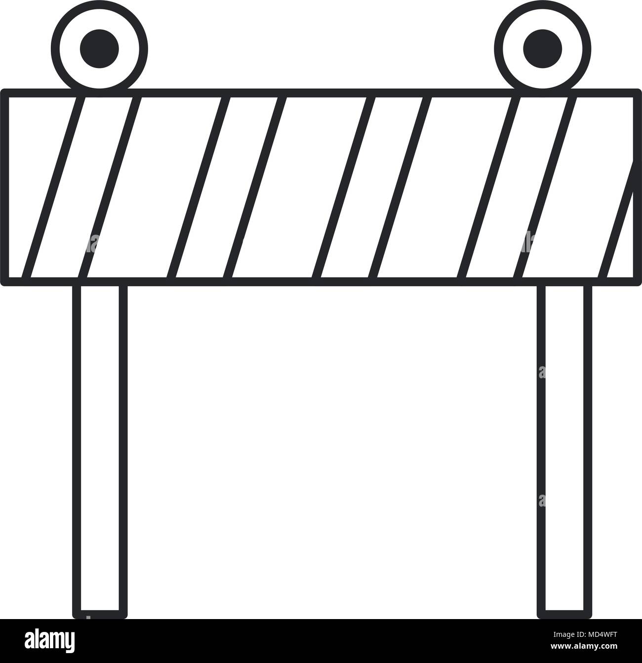 construction fence signal icon Stock Vector Image & Art - Alamy