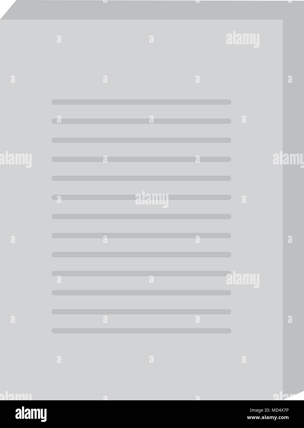 paper document isolated icon Stock Vector Image & Art - Alamy