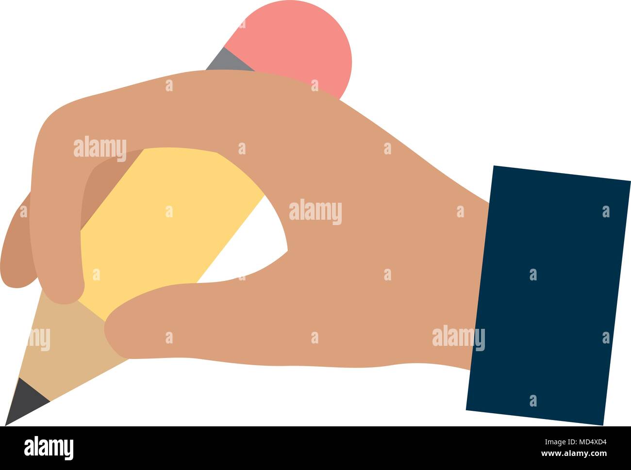 hand writing with pencil Stock Vector Image & Art - Alamy