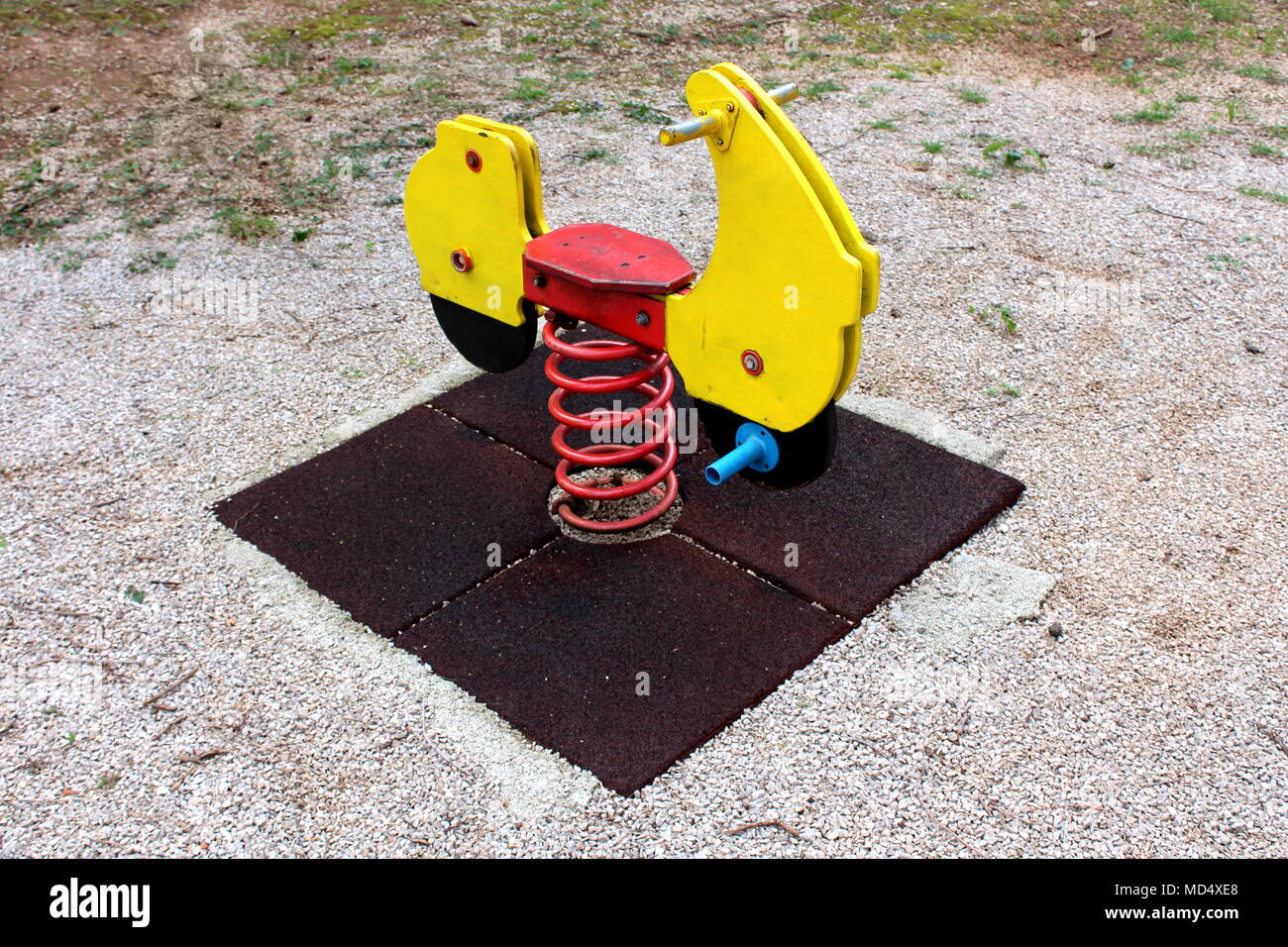 Outdoor public playground equipment in shape of wooden vintage looking ...