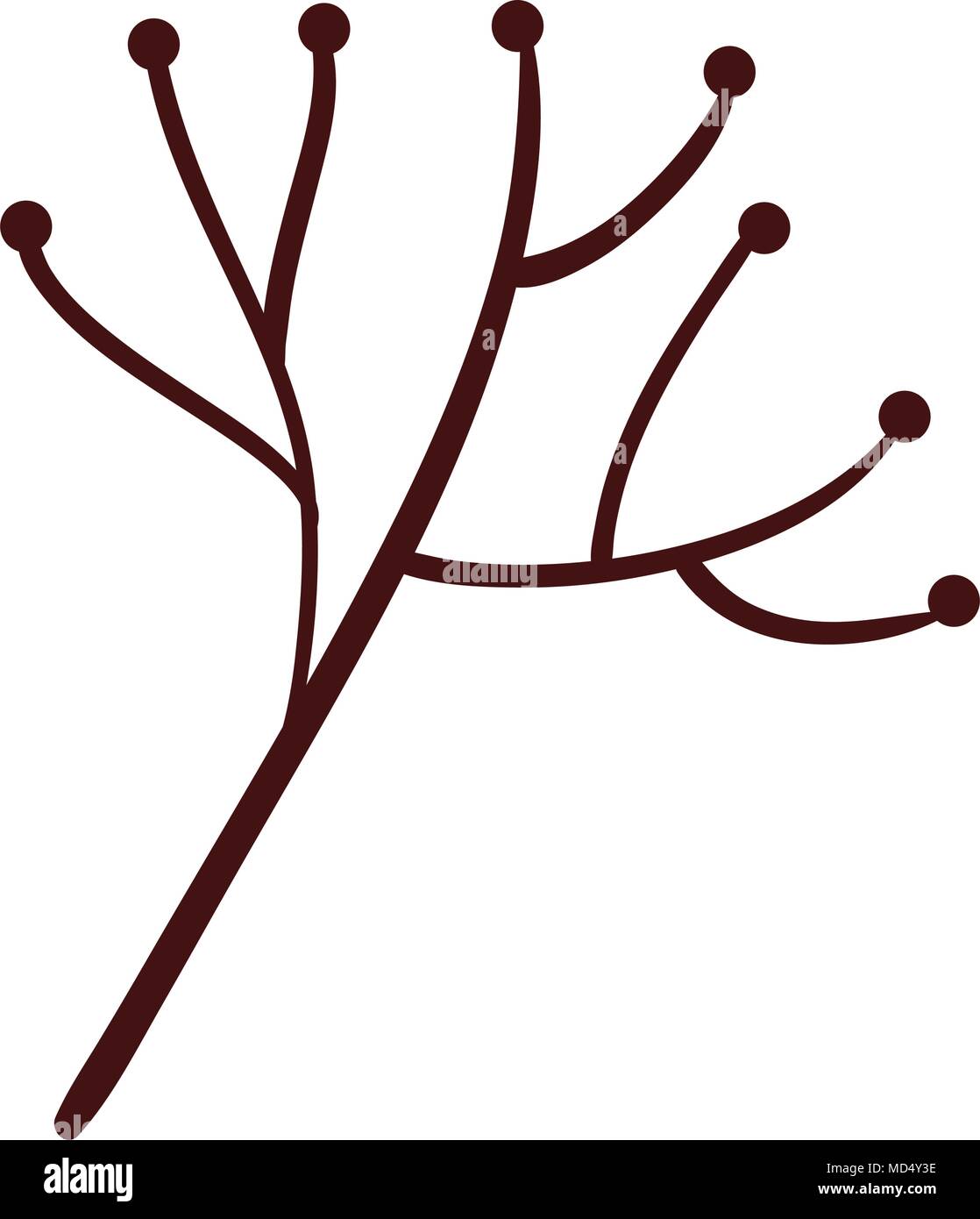 tree branch with balls decorative Stock Vector Image & Art - Alamy