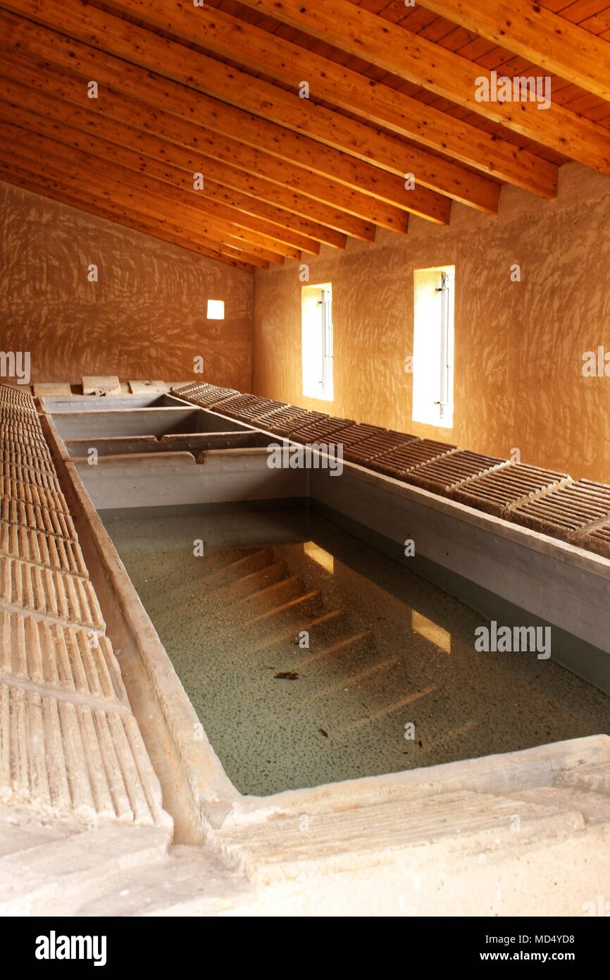 Traditional Laundry in a village of Castilla La Mancha, Spain Stock ...