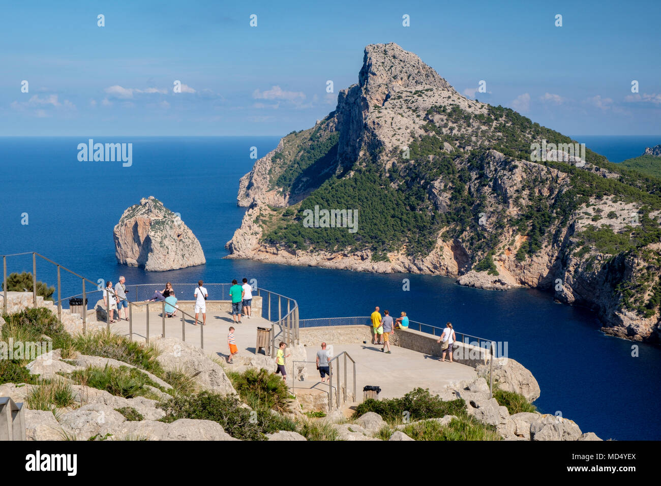 View from the Mirador d es Colomer, Mirador de Mal Pas, Cap de ...