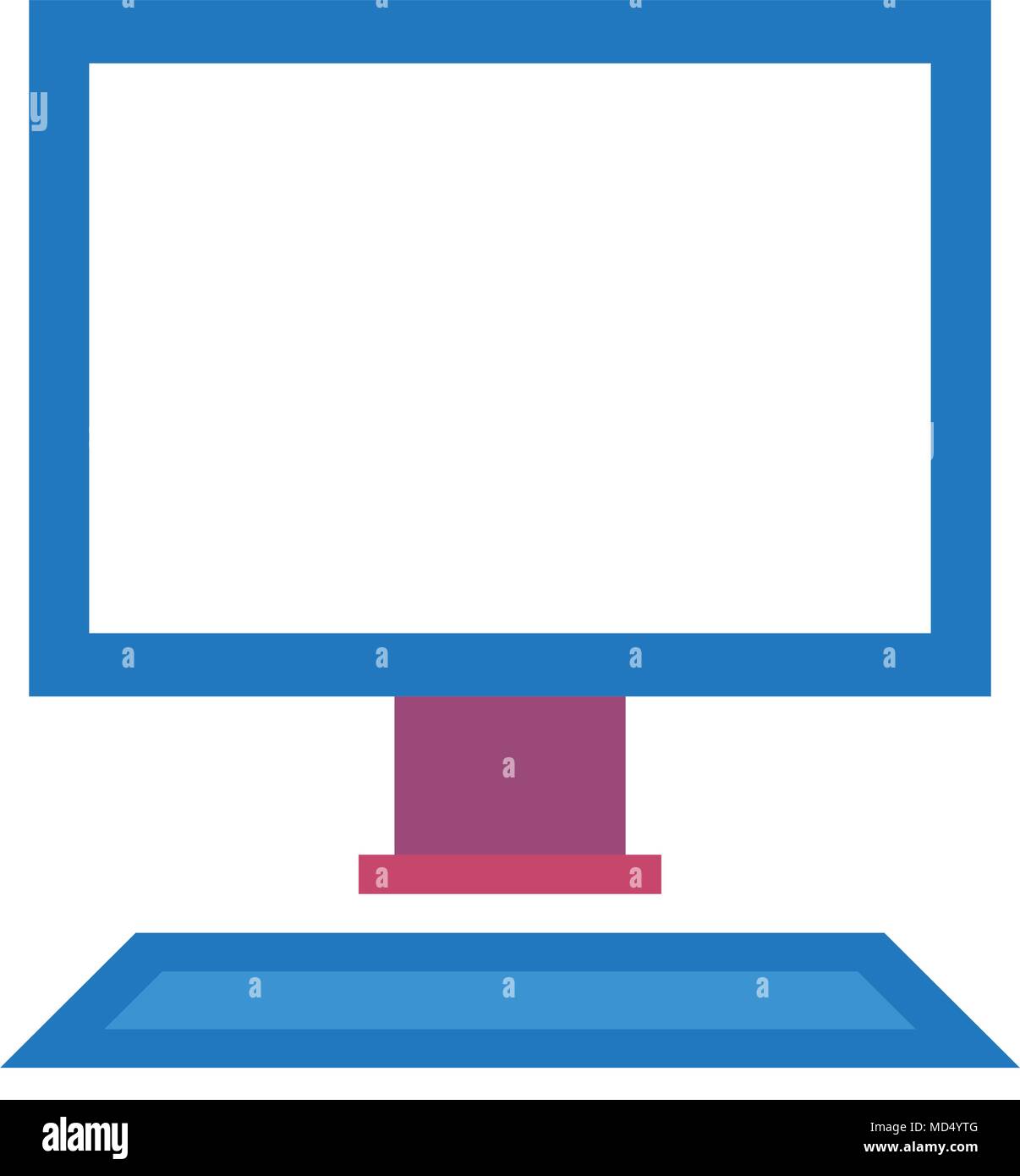 desktop computer isolated icon Stock Vector Image & Art - Alamy