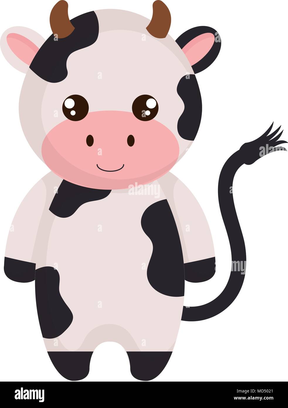cute and little cow character Stock Vector Image & Art - Alamy