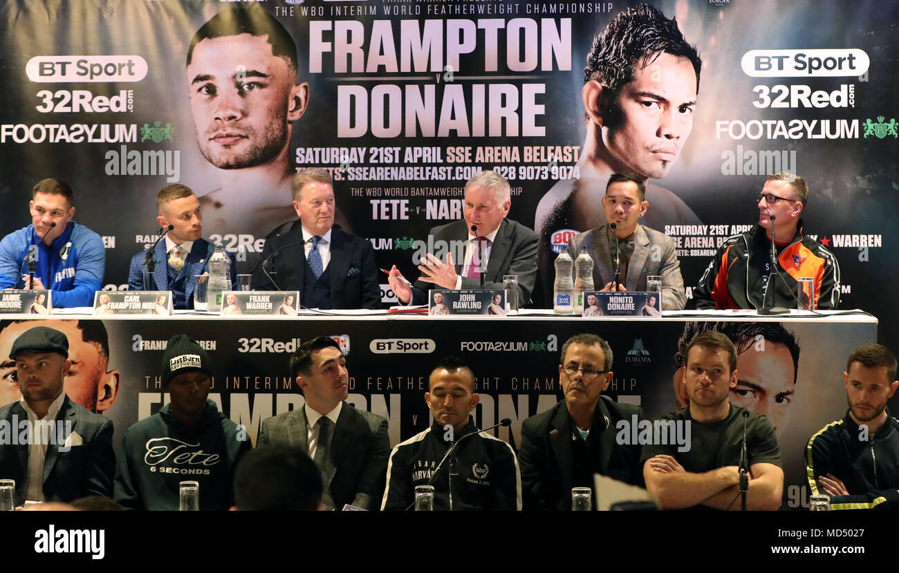 Commentator john rawling top row centre hosts hi-res stock photography ...