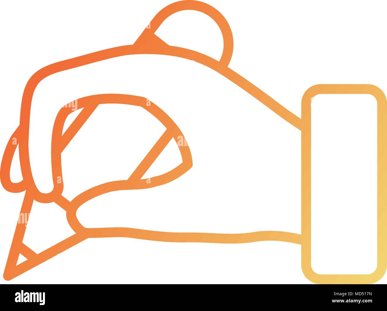 hand writing with pencil Stock Vector Image & Art - Alamy