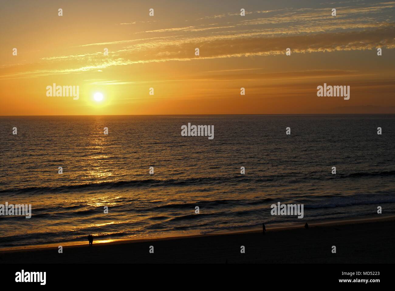 Sunset, Redondo Beach, Los Angeles County, California Stock Photo - Alamy