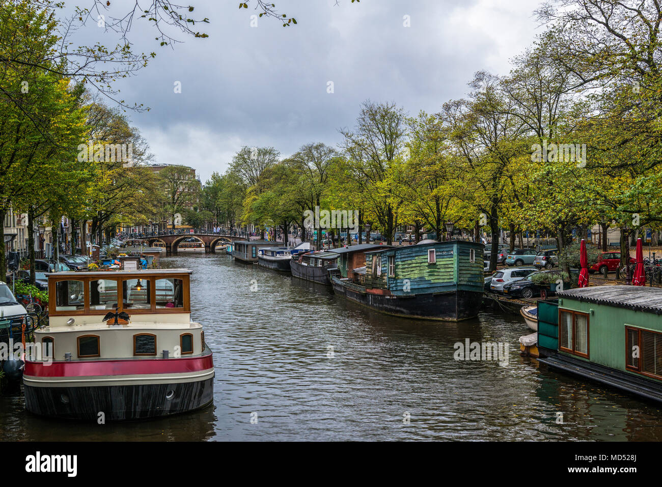 Gracht in Amsterdam, Holland, Netherlands Stock Photo - Alamy