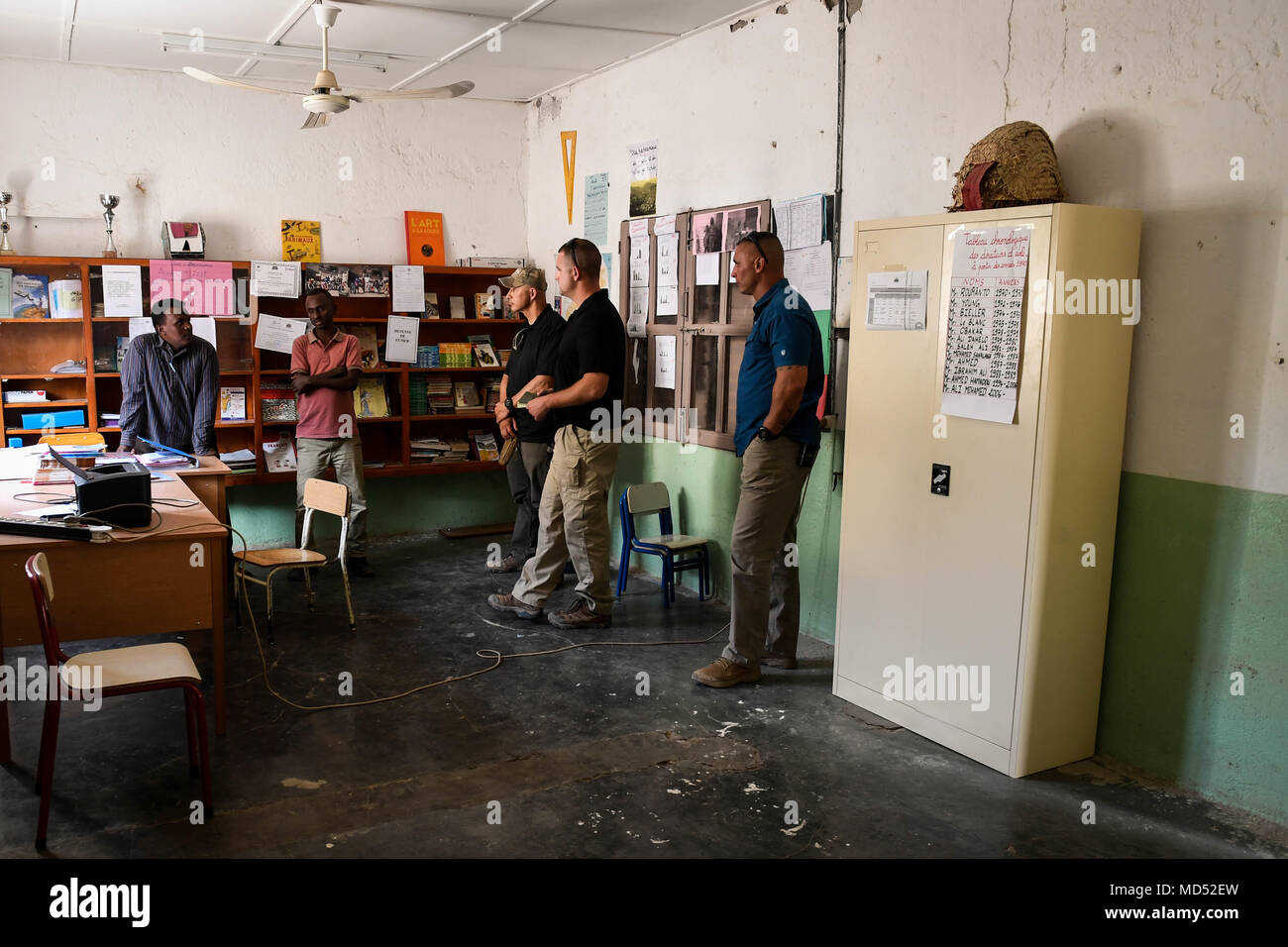 U.S. Soldiers from Charlie Company, 443rd Civil Affairs Battalion ...