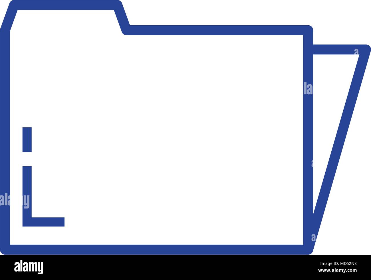 file folder isolated icon Stock Vector Image & Art - Alamy