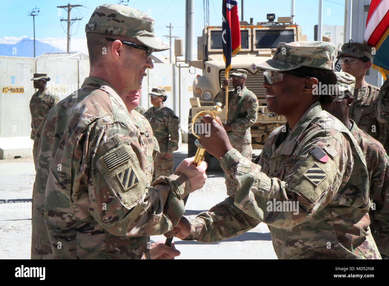 Command Sgt. Maj. Shontina Edwards, outgoing senior enlisted leader to ...