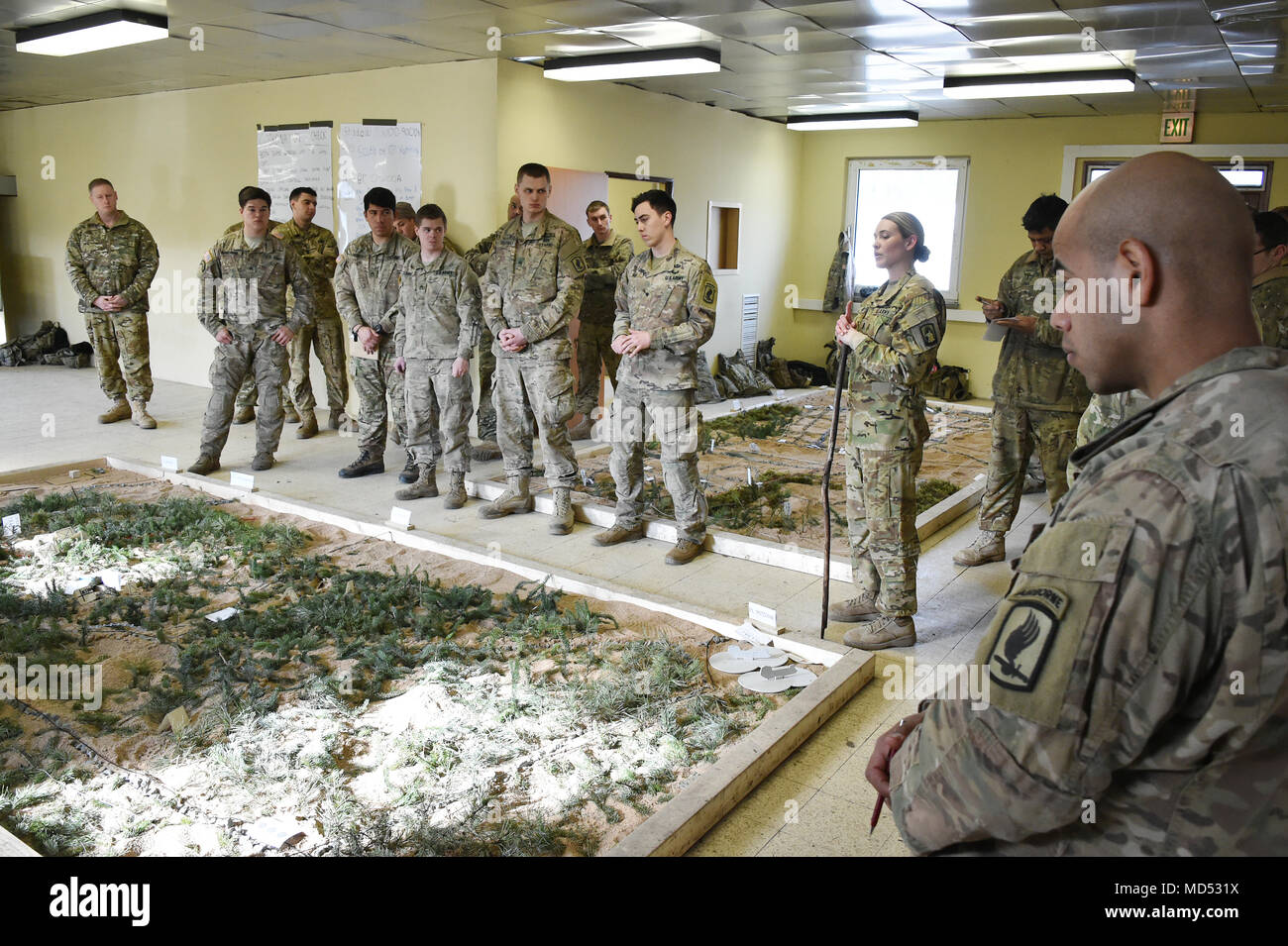 U.S. Army 1st Lt. Emily Renzi, third from right, with Task Force Viper ...
