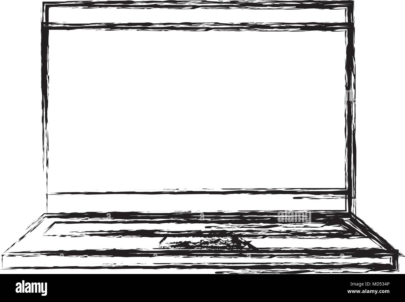 computer laptop isolated icon Stock Vector Image & Art - Alamy