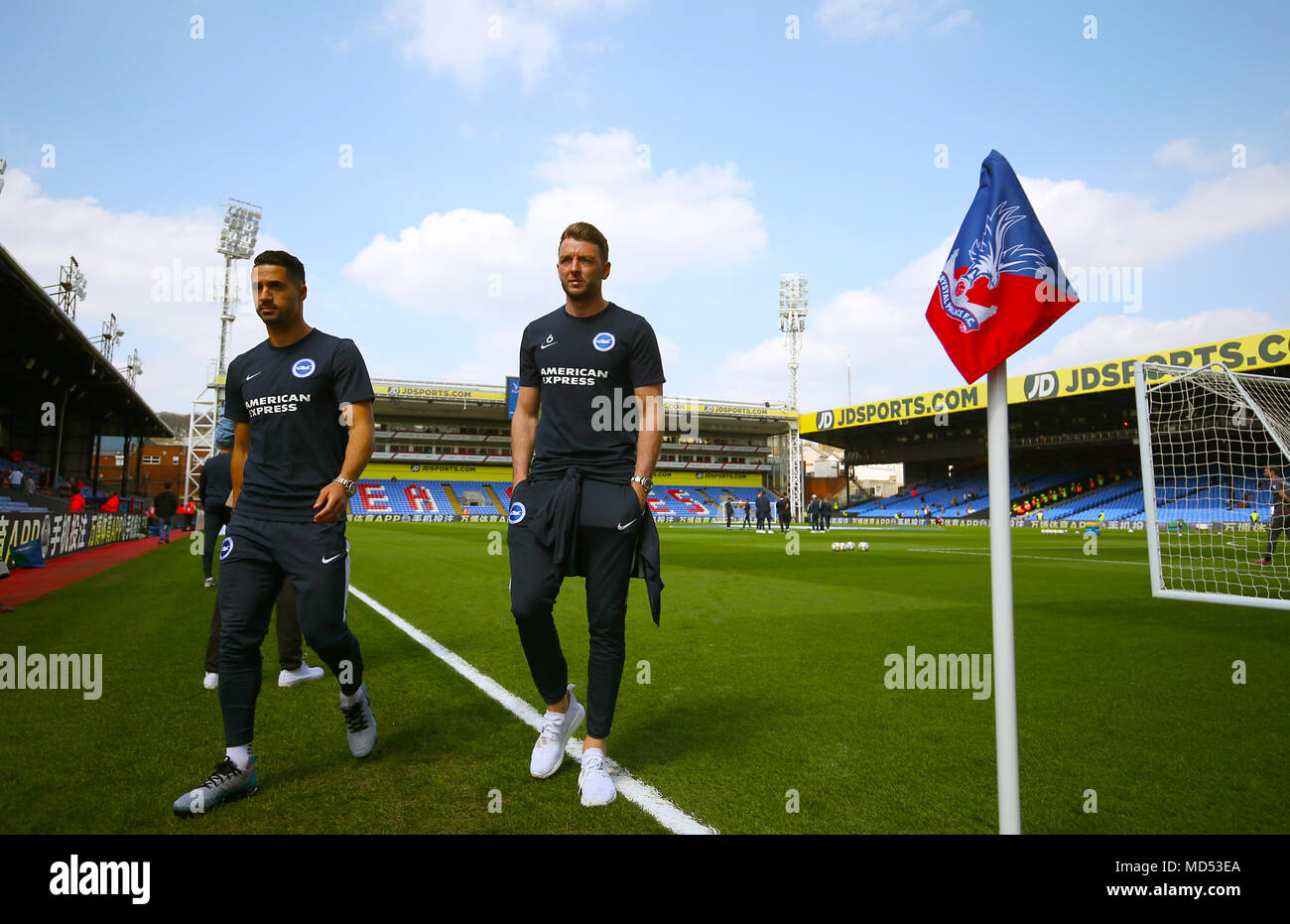 Brighton & Hove Albion's Beram Kayal (left) and Brighton & Hove Albion ...