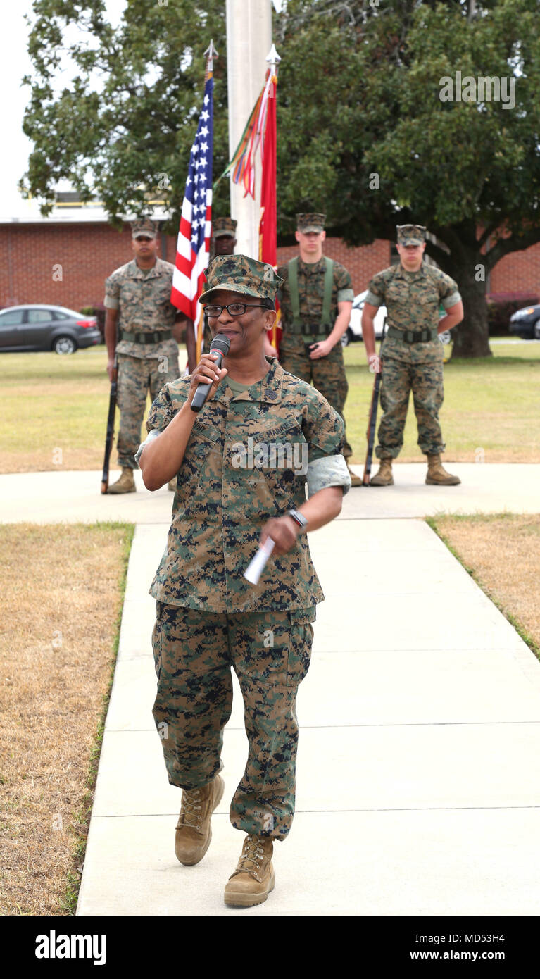 Sgt. Maj. Stephanie K. Murphy, outgoing sergeant major, Marine Corps ...